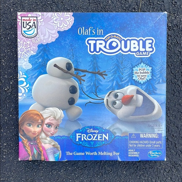 Hasbro | Games | Hasbro Blue Trouble Game Disney Frozen Edition | Poshmark